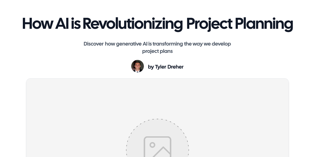 How AI is Revolutionizing Project Planning